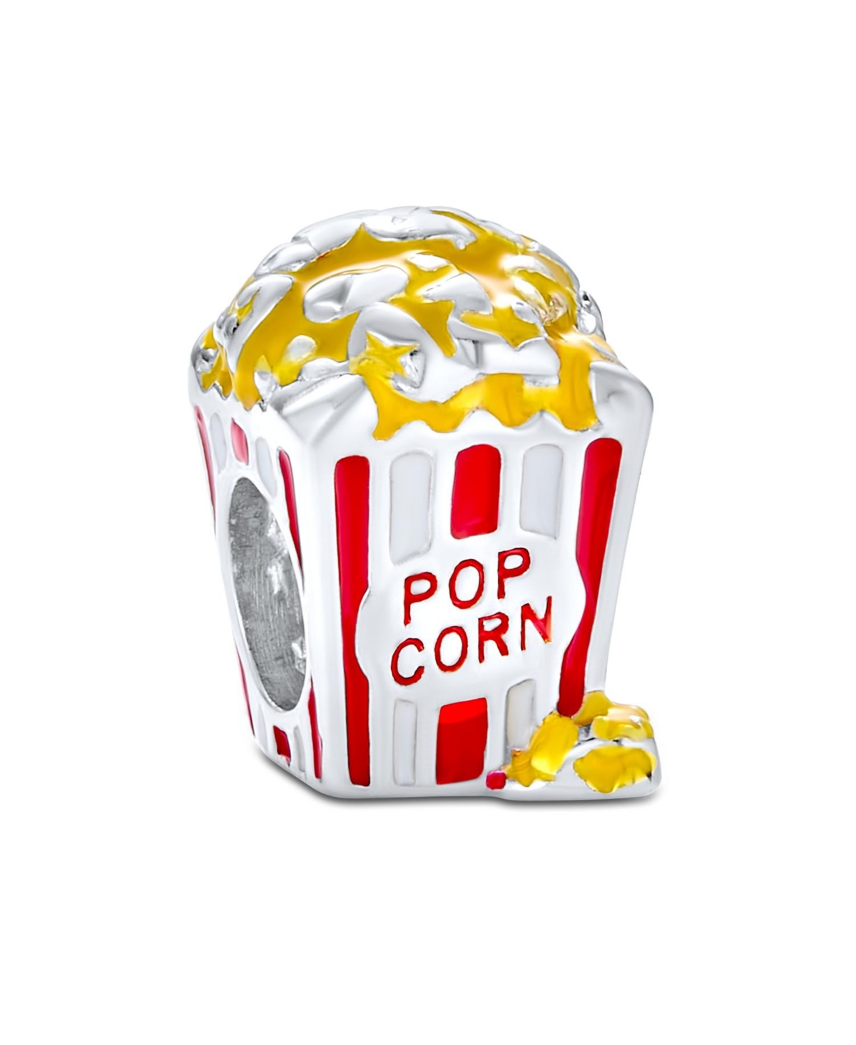 Click here for Bling Jewelry Movie Lover Popcorn Charm Bead Ename... prices