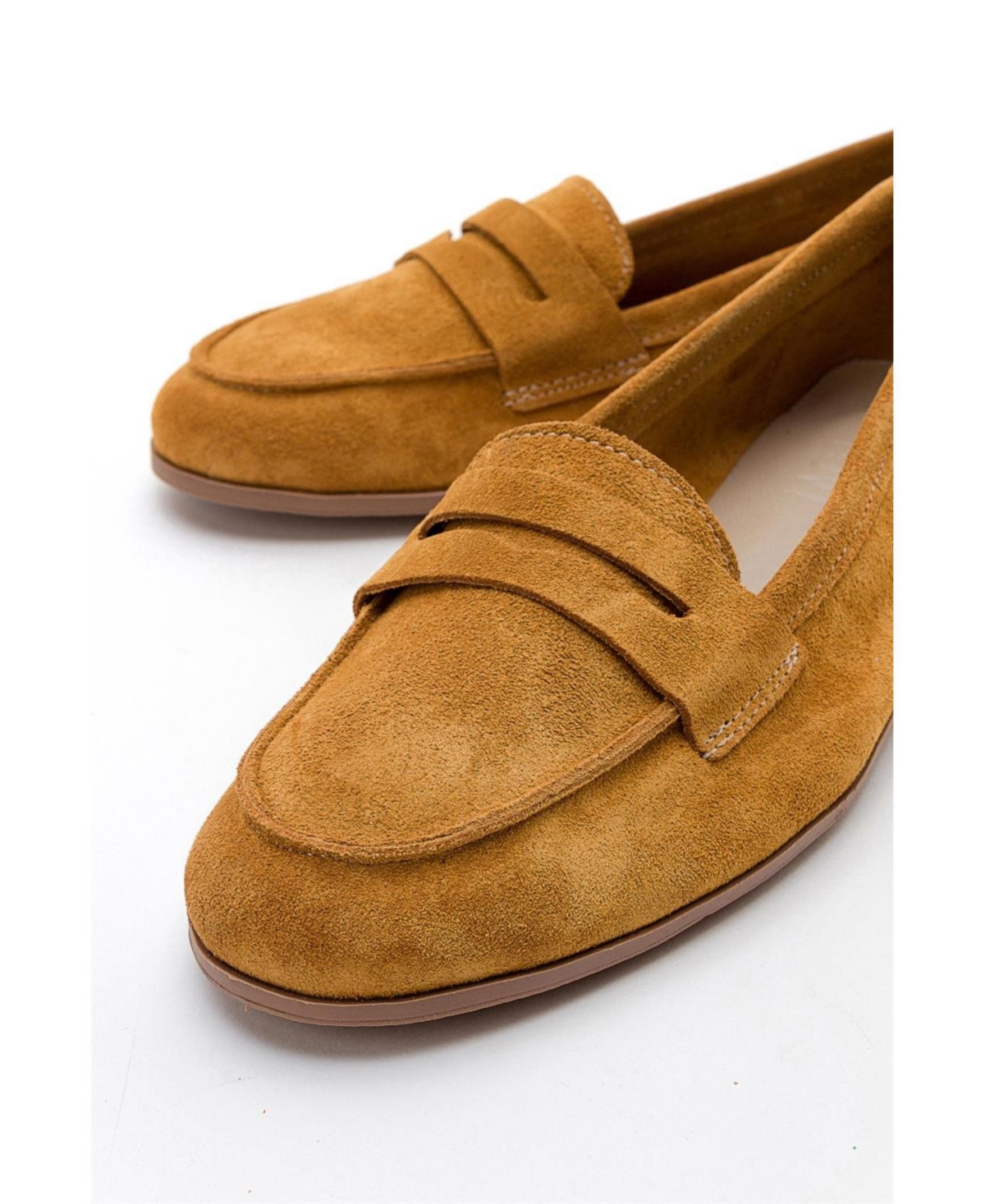 Click here for Dorothy Leather Loafer - Mustard suede leather prices