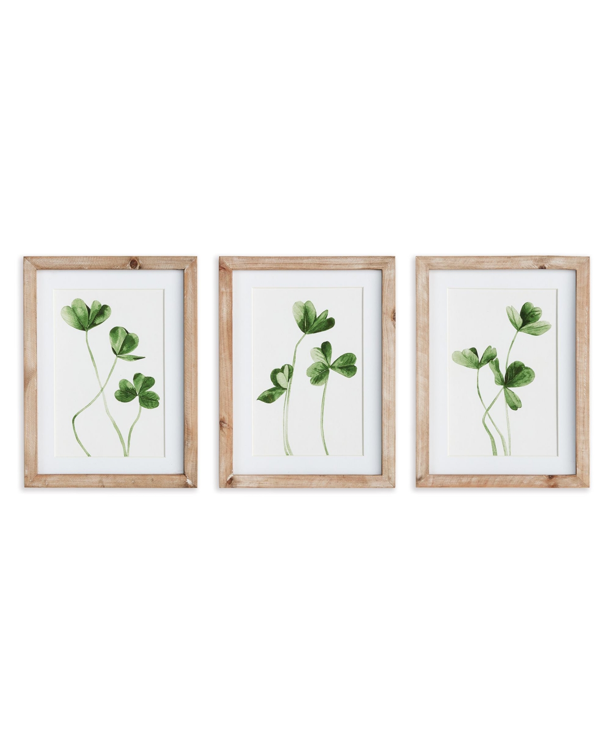Click here for Clover Cuttings Petite Prints Set of 3 - Green prices