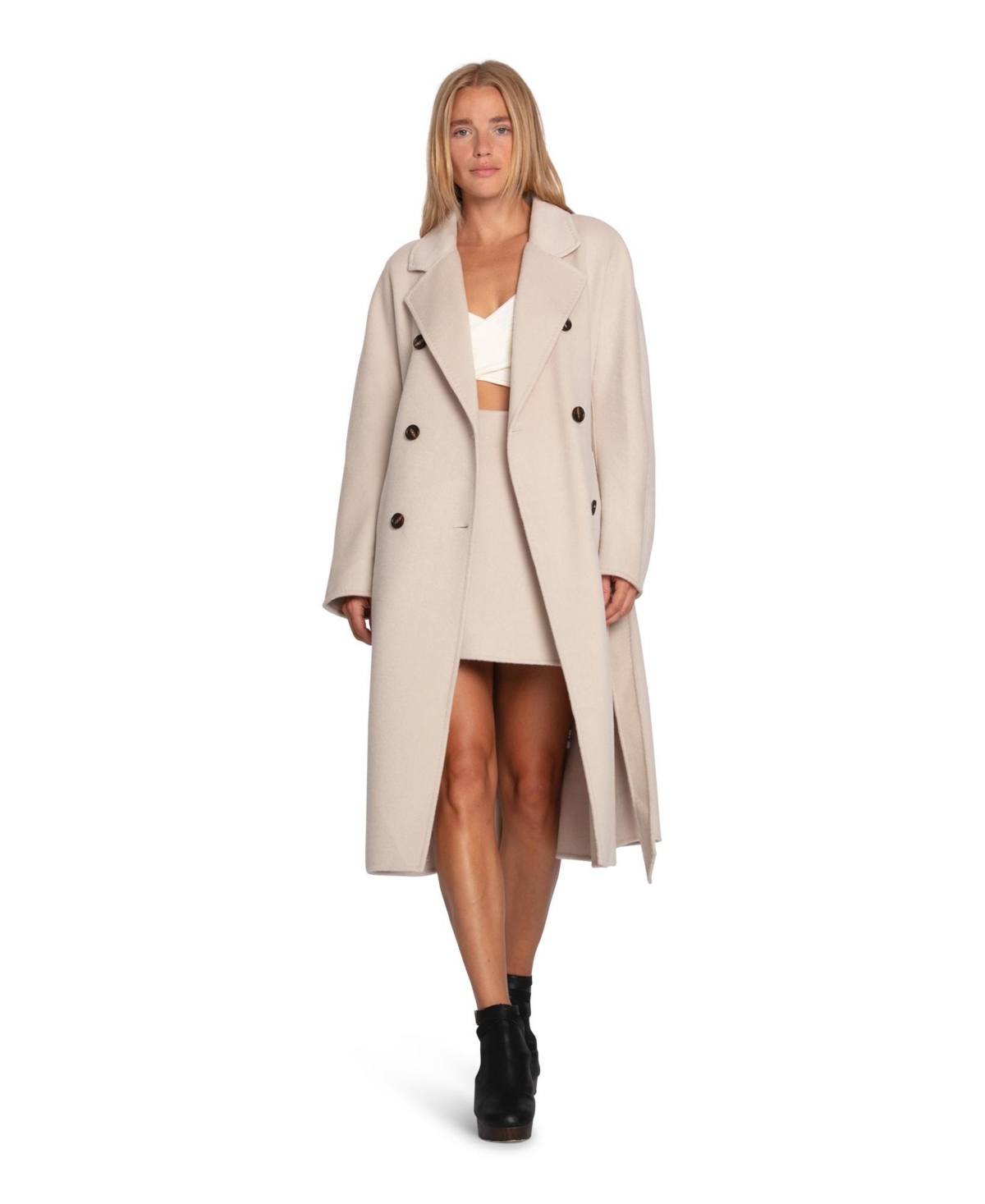 Click here for Belle & Bloom Womens Real Love Double Breasted Max... prices