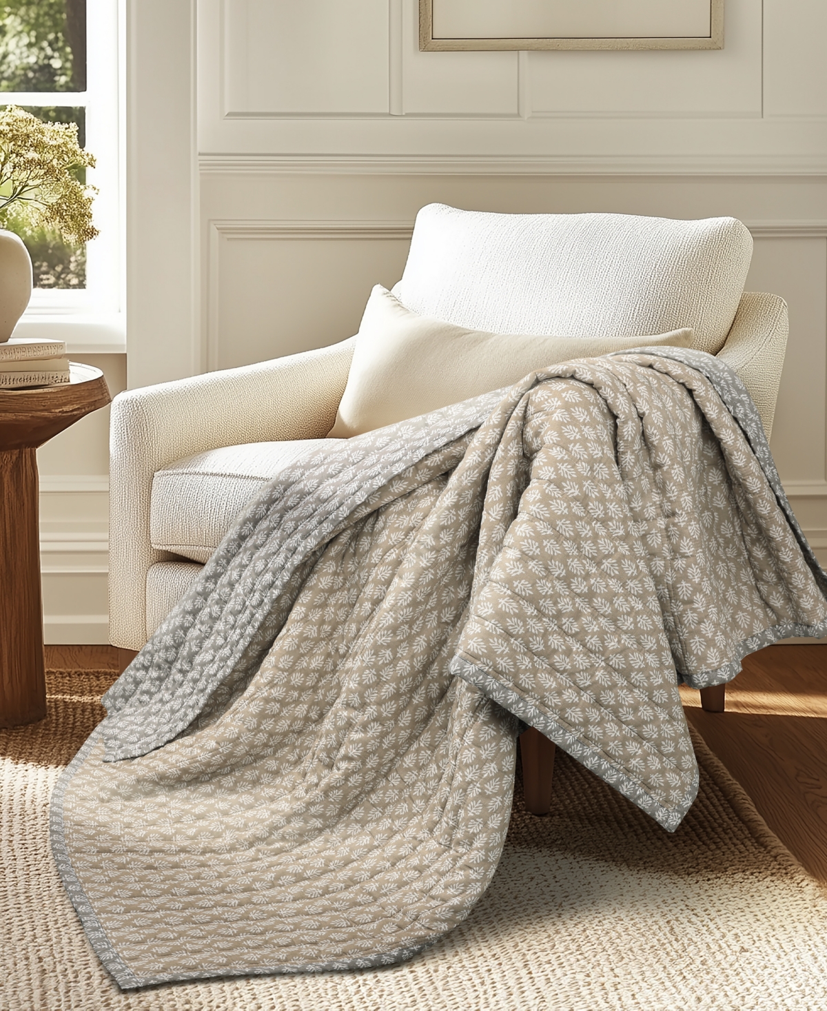 Click here for Levtex Aditya Reversible Quilted Throw  50 x 60 -... prices