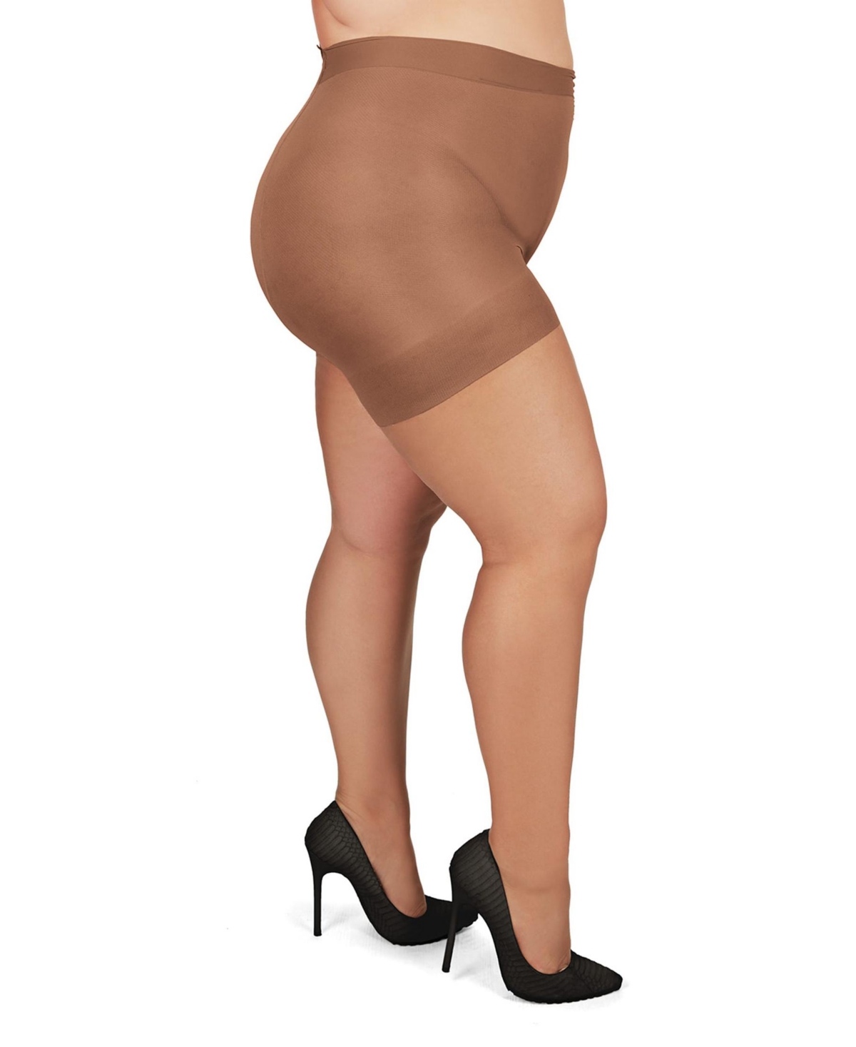 Click here for MeMoi Plus Size Curvy Ultra Sheer Control Top Pant... prices