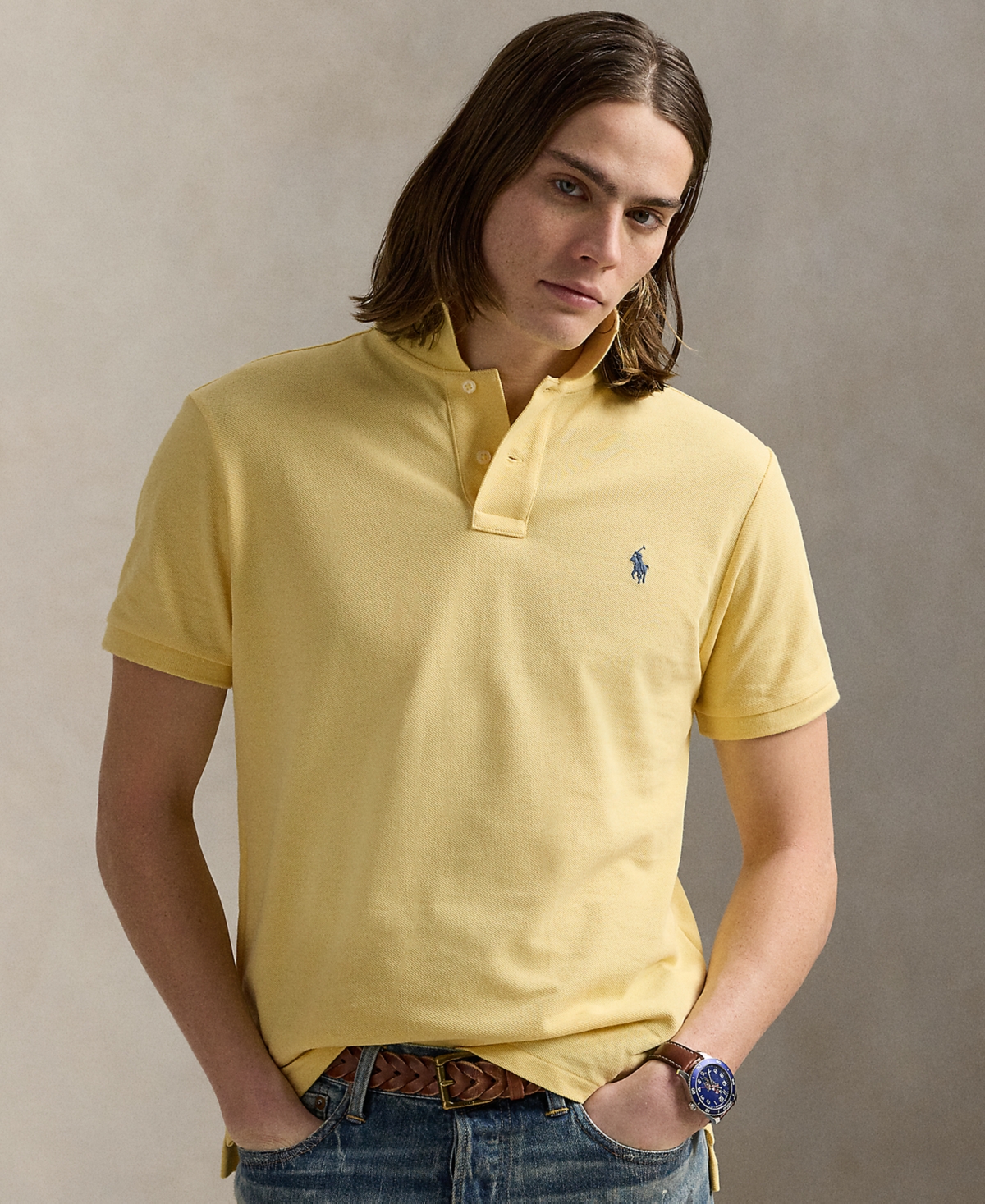 Click here for Polo Ralph Lauren Mens Classic-Fit Cotton Polo Shi... prices