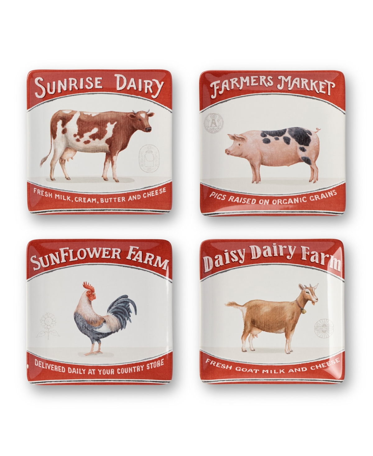 Click here for Certified International Vintage Farm Salad Plates... prices