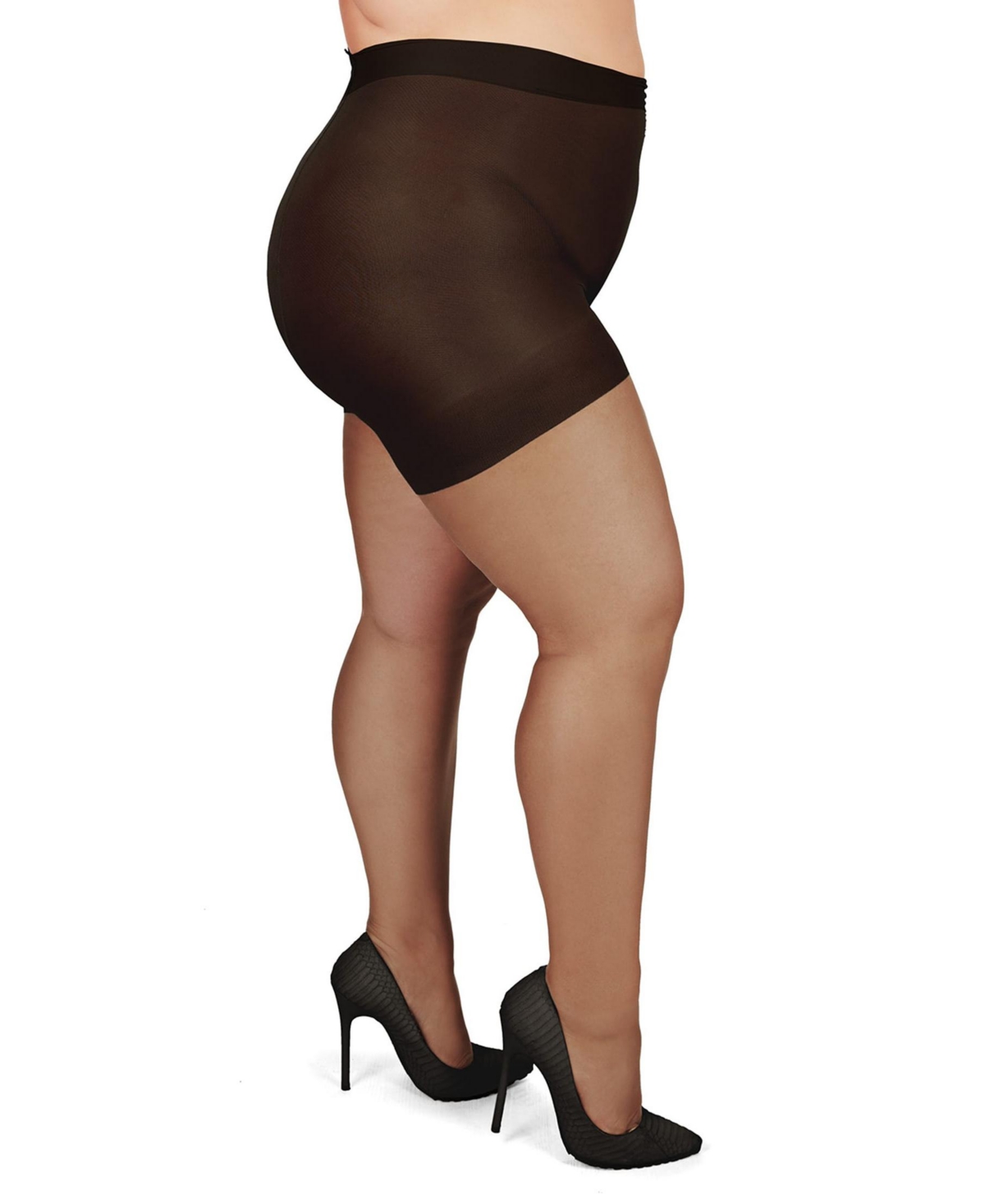 Click here for MeMoi Plus Size Curvy Ultra Sheer Control Top Pant... prices