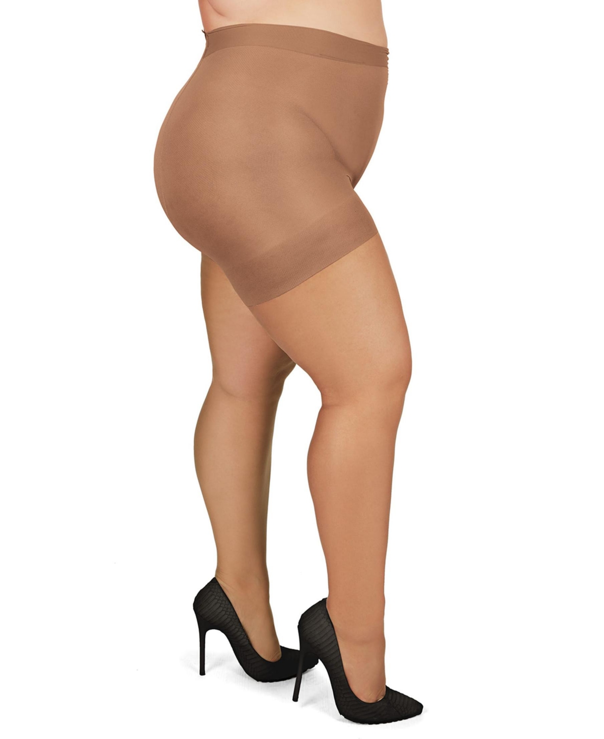 Click here for MeMoi Plus Size Curvy Ultra Sheer Control Top Pant... prices