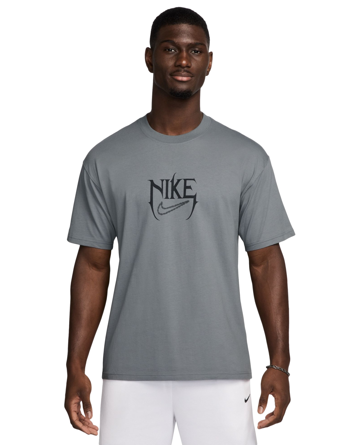 Click here for Nike Mens Max 90 Logo Basketball T-Shirt - Cool Gr... prices