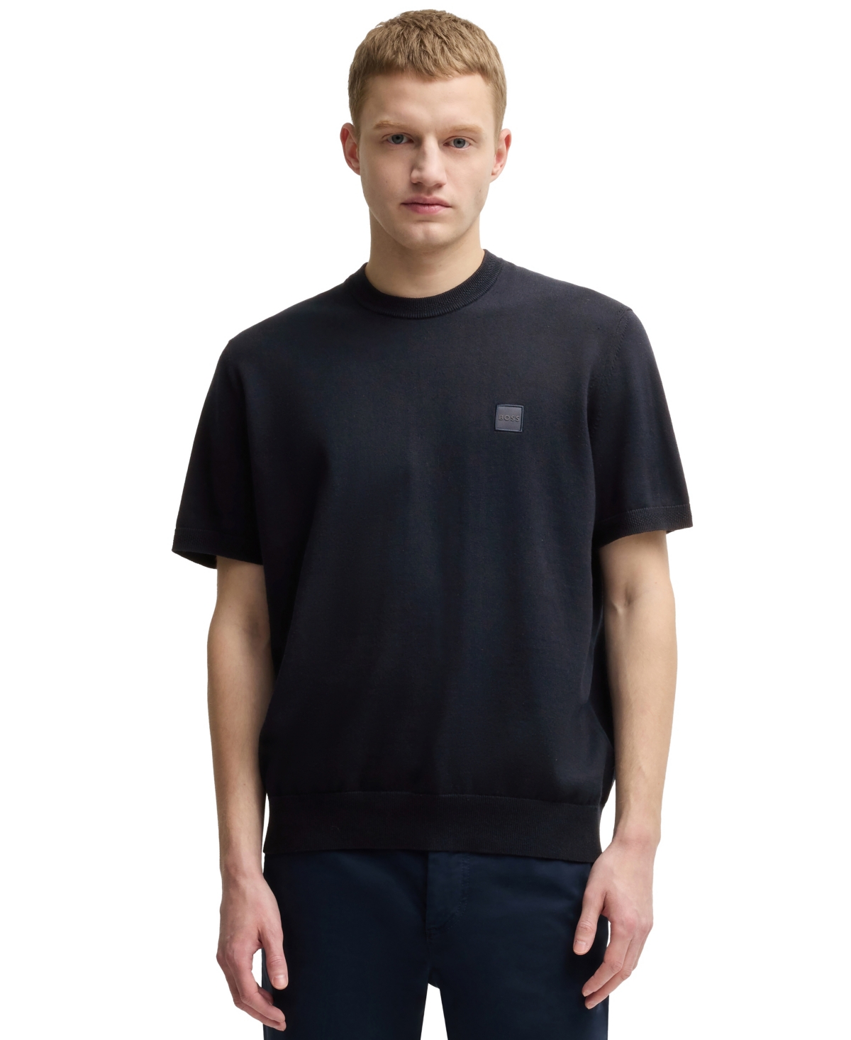 Click here for Boss by Hugo Boss Mens Cotton Cashmere Knit Sweate... prices