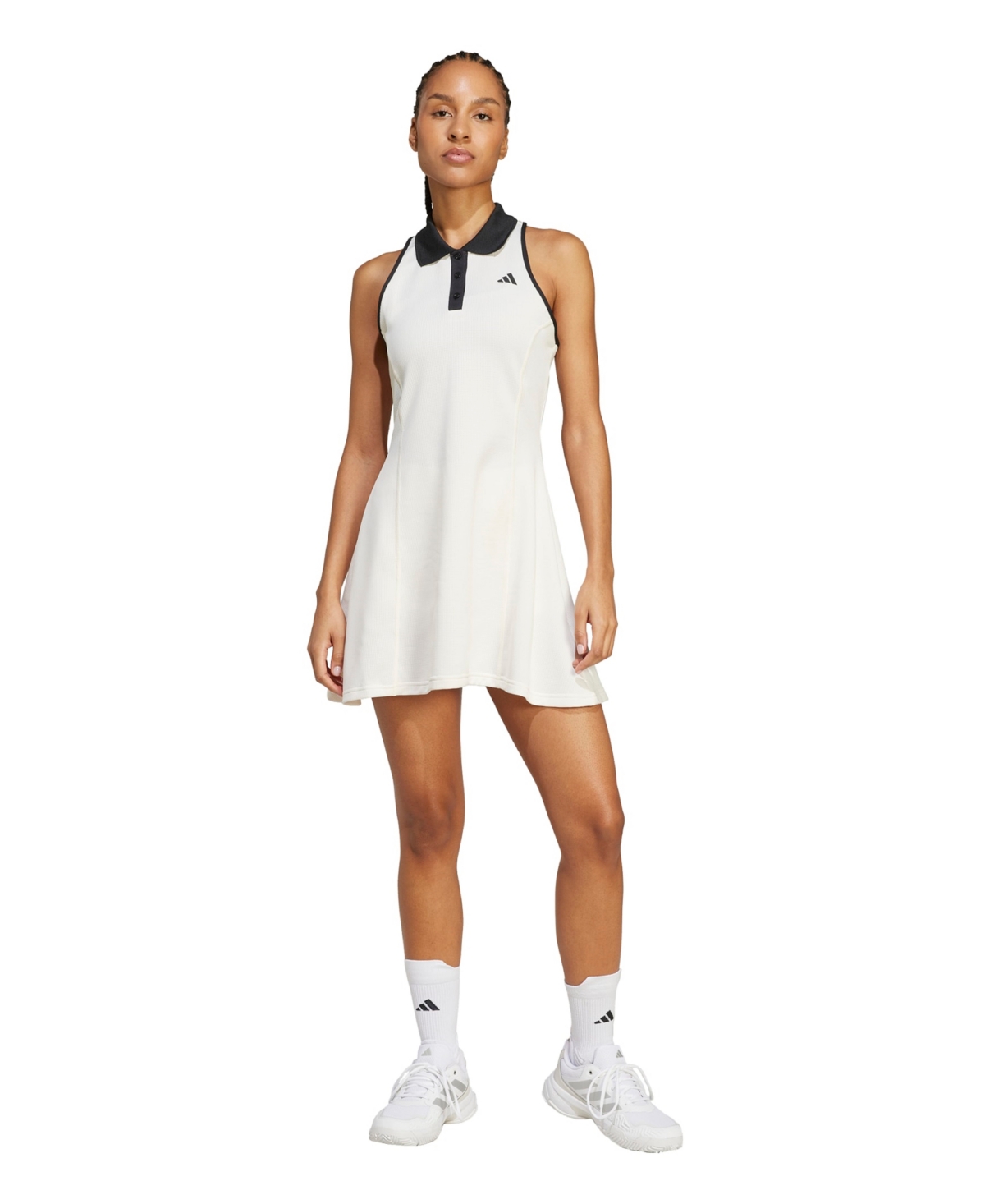Click here for adidas Womens Heritage Slim Tennis Dress - Chalk W... prices