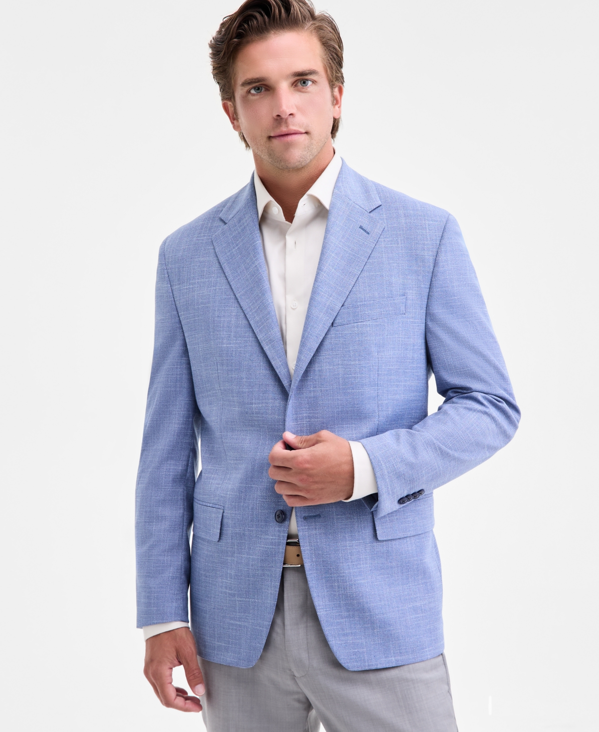 Click here for Michael Kors Mens Classic-Fit Sport Coat - Light B... prices
