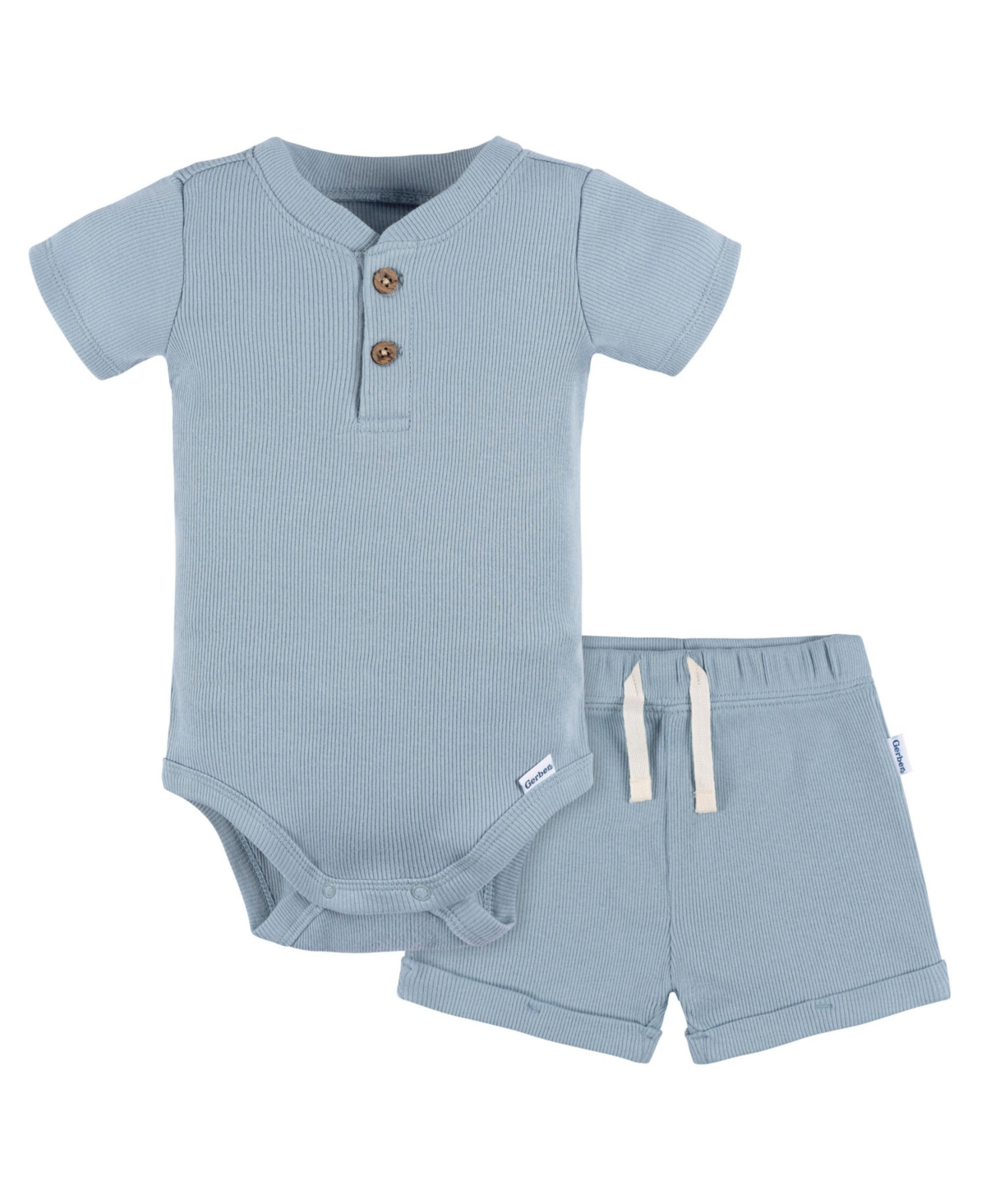 Click here for Gerber Baby Boys Henley Bodysuit and Shorts Set -... prices