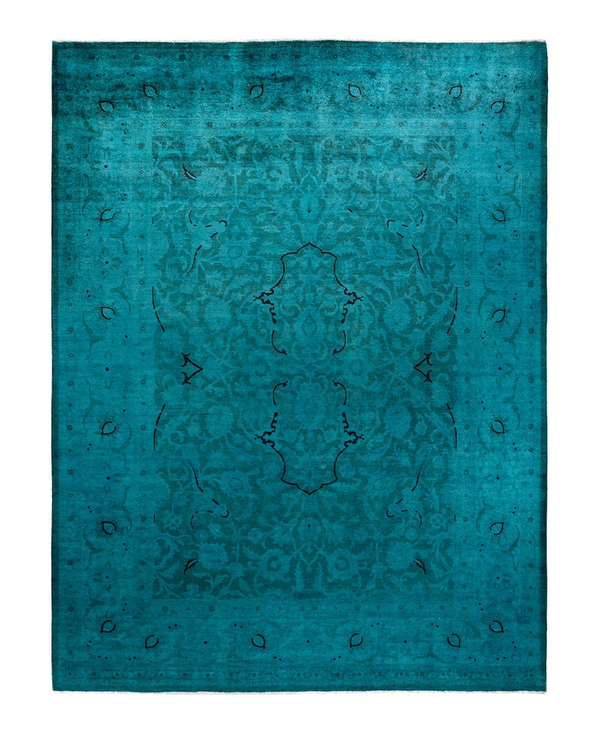 Adorn Hand Woven Rugs Vibrance M1604 92x1110 Area Rug - Blue