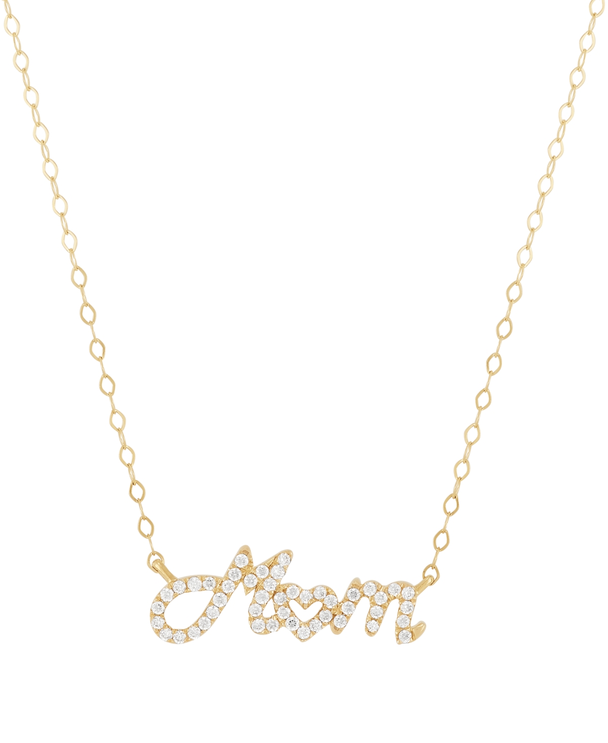 Click here for Diamond Mom Heart 18 Pendant Necklace (1/5 ct. t.w... prices