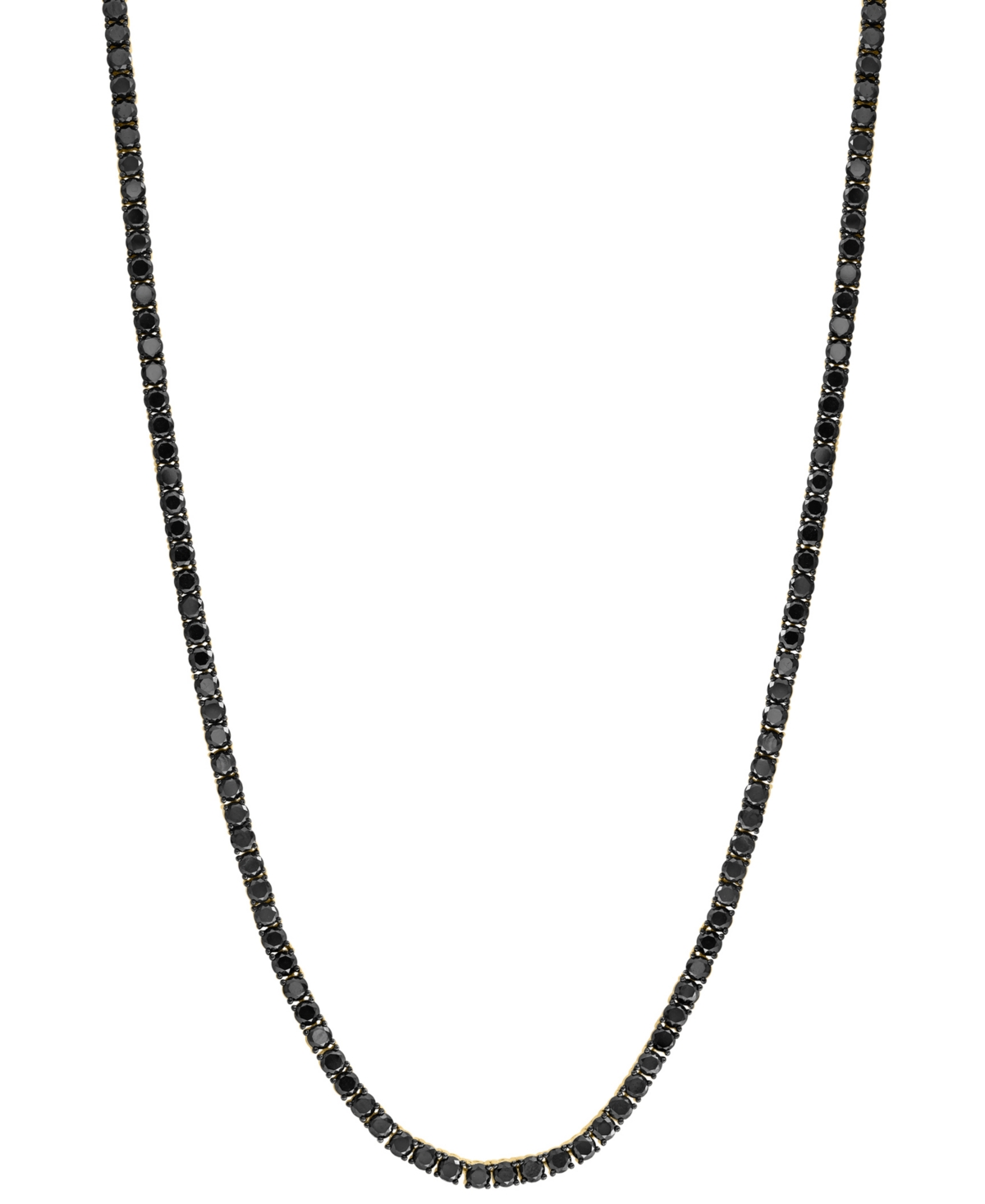 Click here for Effy Mens Black Diamond 20 Tennis Necklace (16-5/8... prices