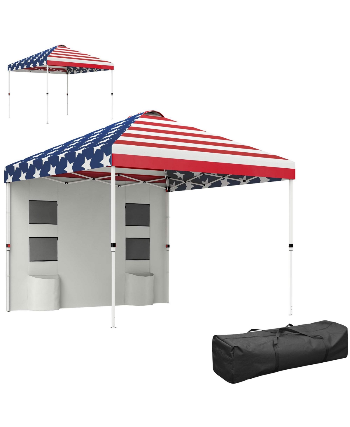 Click here for Outsunny 10 x 10 Pop Up Canopy Tent with Sidewall... prices