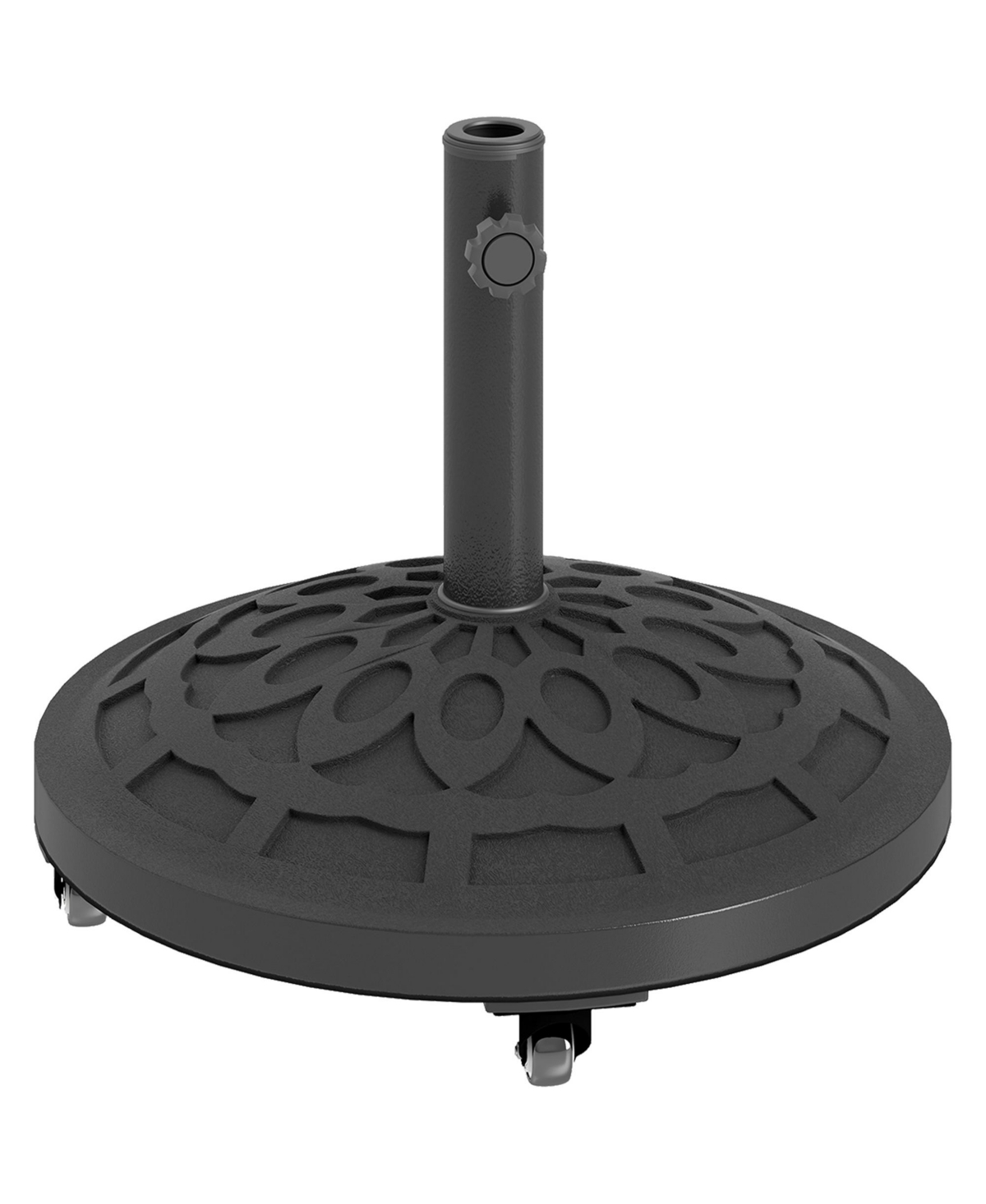 Click here for Outsunny Round Patio Umbrella Base with Wheels  46... prices