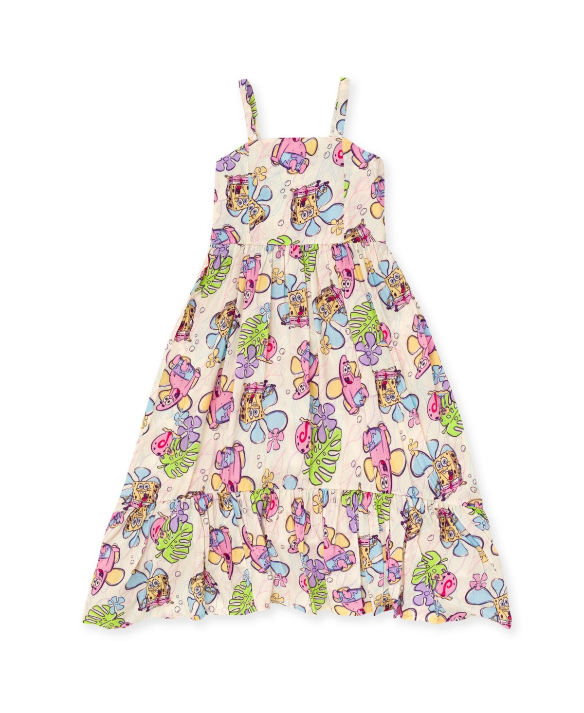 Click here for SpongeBob SquarePants Girls Square Neck Smocked Ca... prices