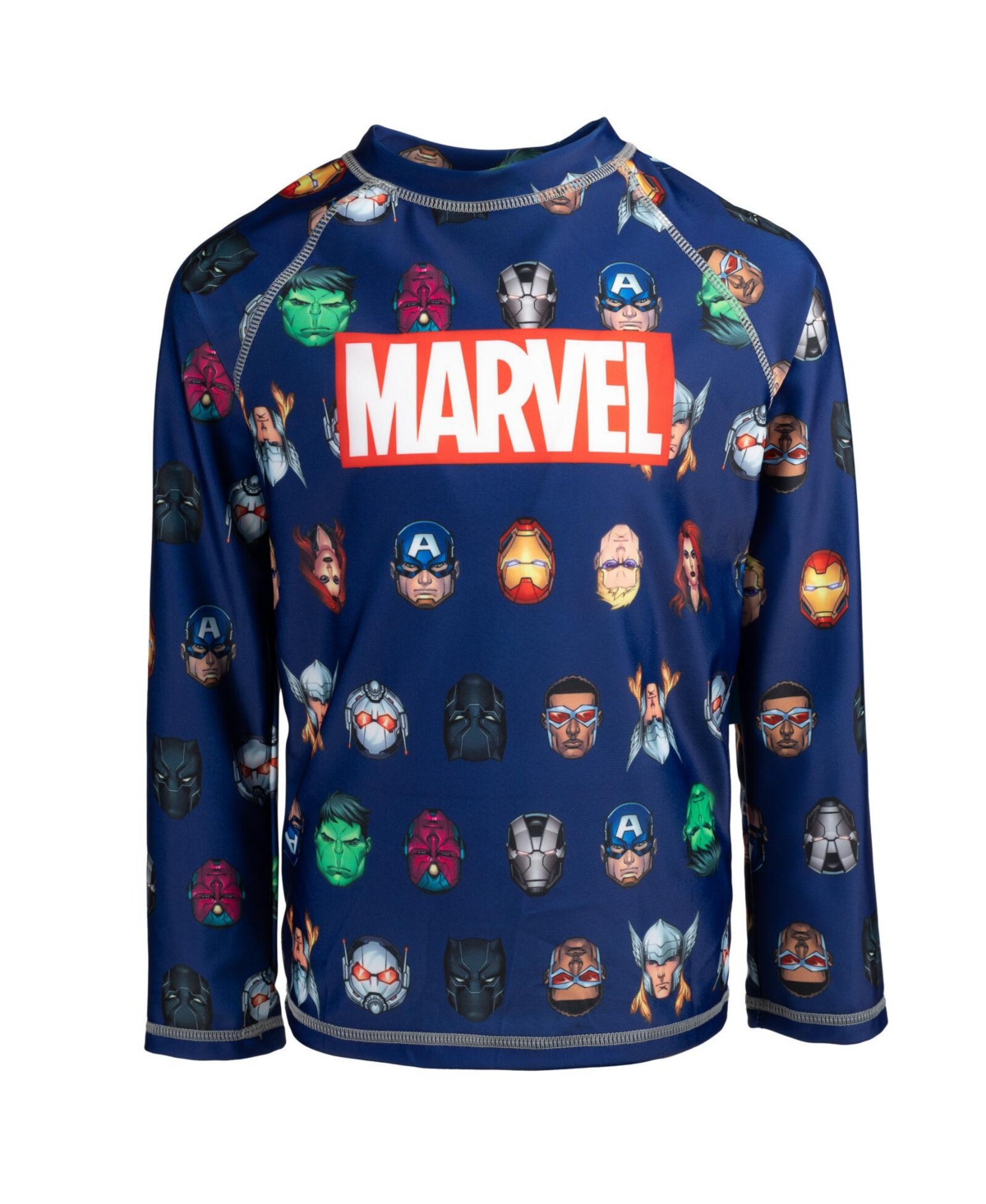 Click here for Avengers Boys Marvel Rash Guard Swim Shirt - Blue prices