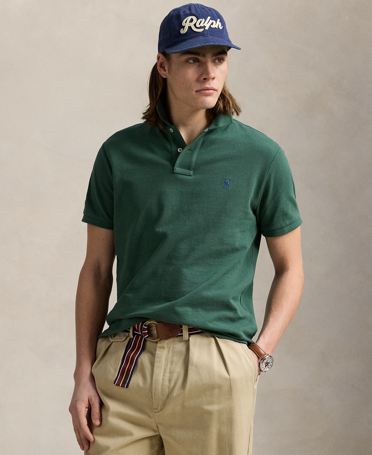 Click here for Polo Ralph Lauren Mens Cotton Custom Slim Fit Mesh... prices