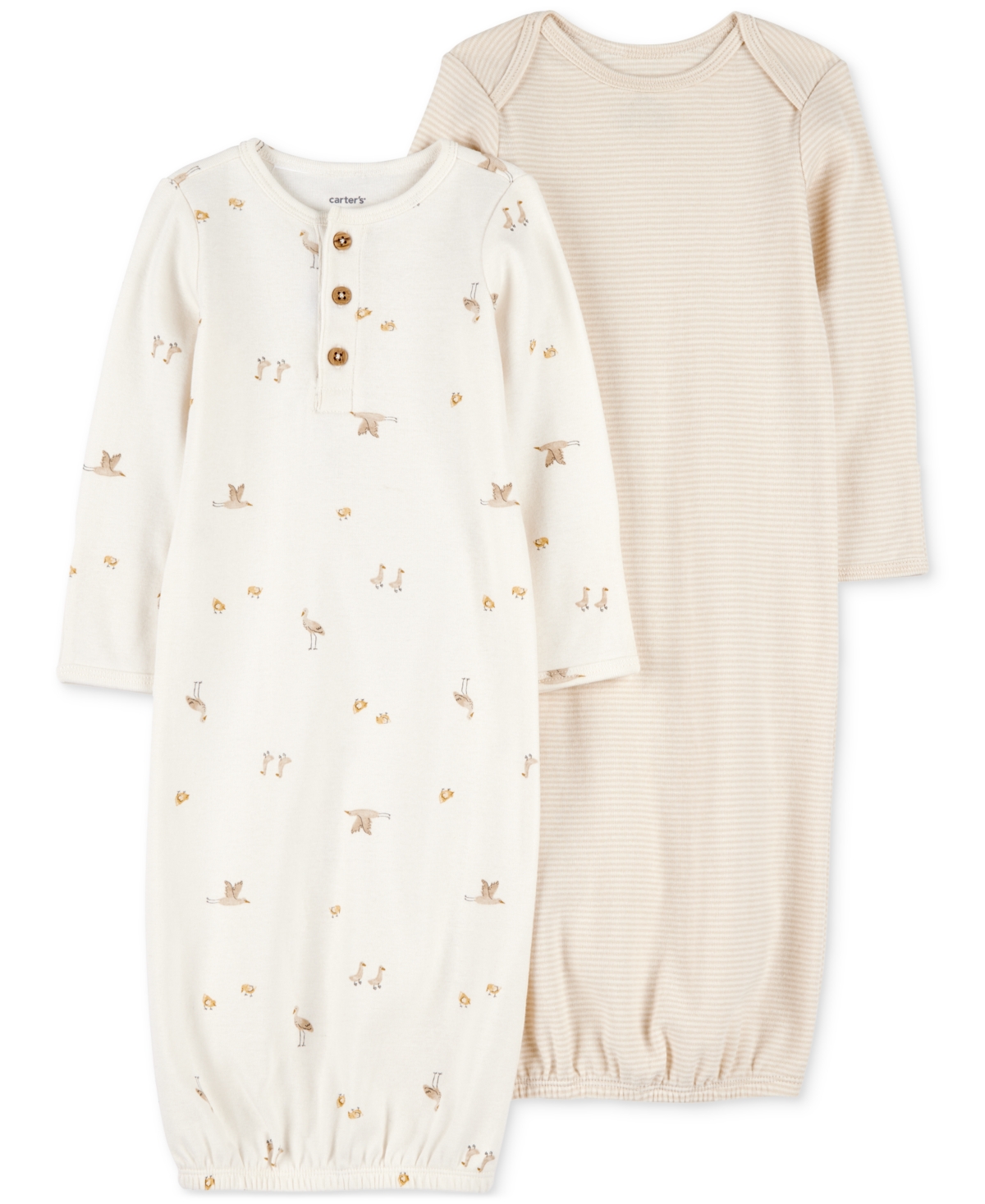 Click here for Carters Baby 2-Pk. Cotton Sleeper Gowns - Ivory prices