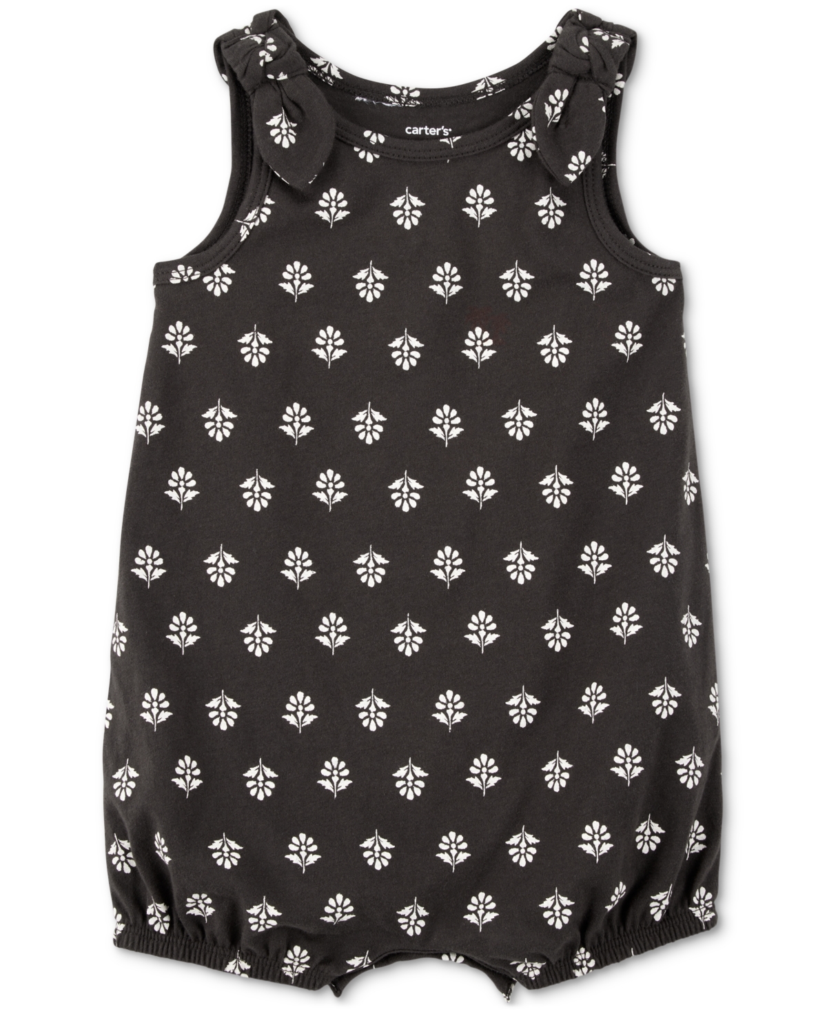 Click here for Carters Baby Girls Floral-Print Cotton Romper - Bl... prices