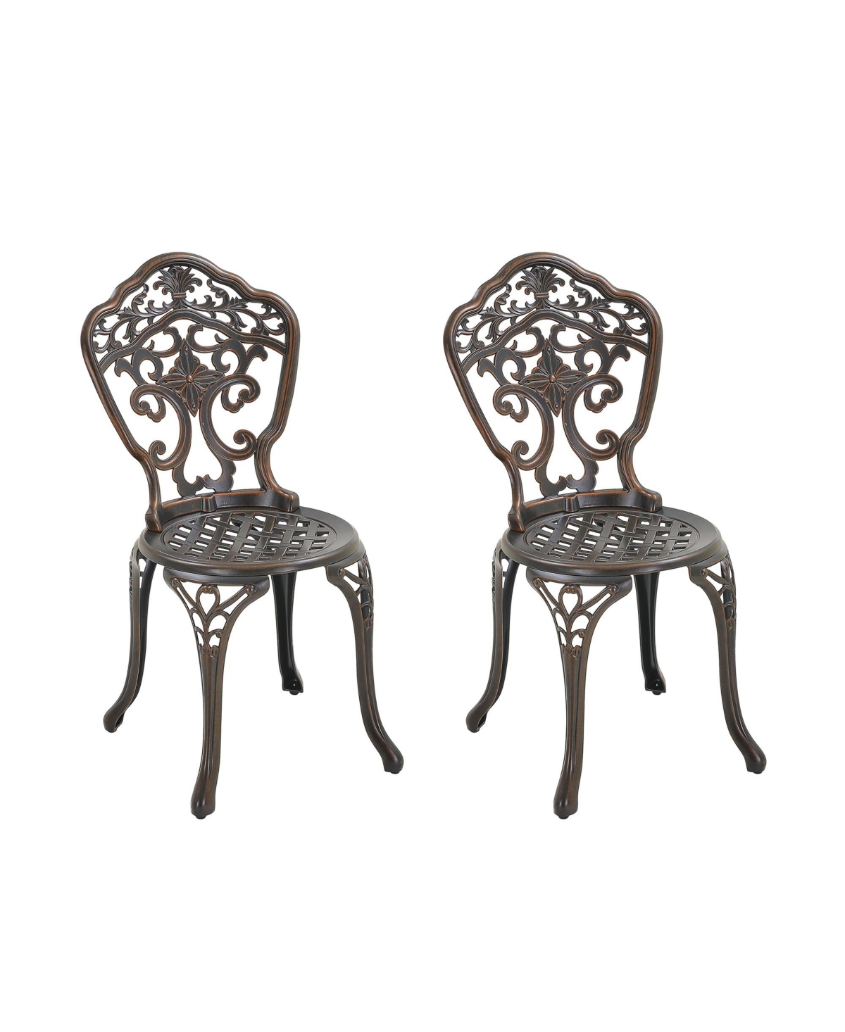 Click here for Outdoor Dining Chair Set of 2  Cast Aluminium Pati... prices