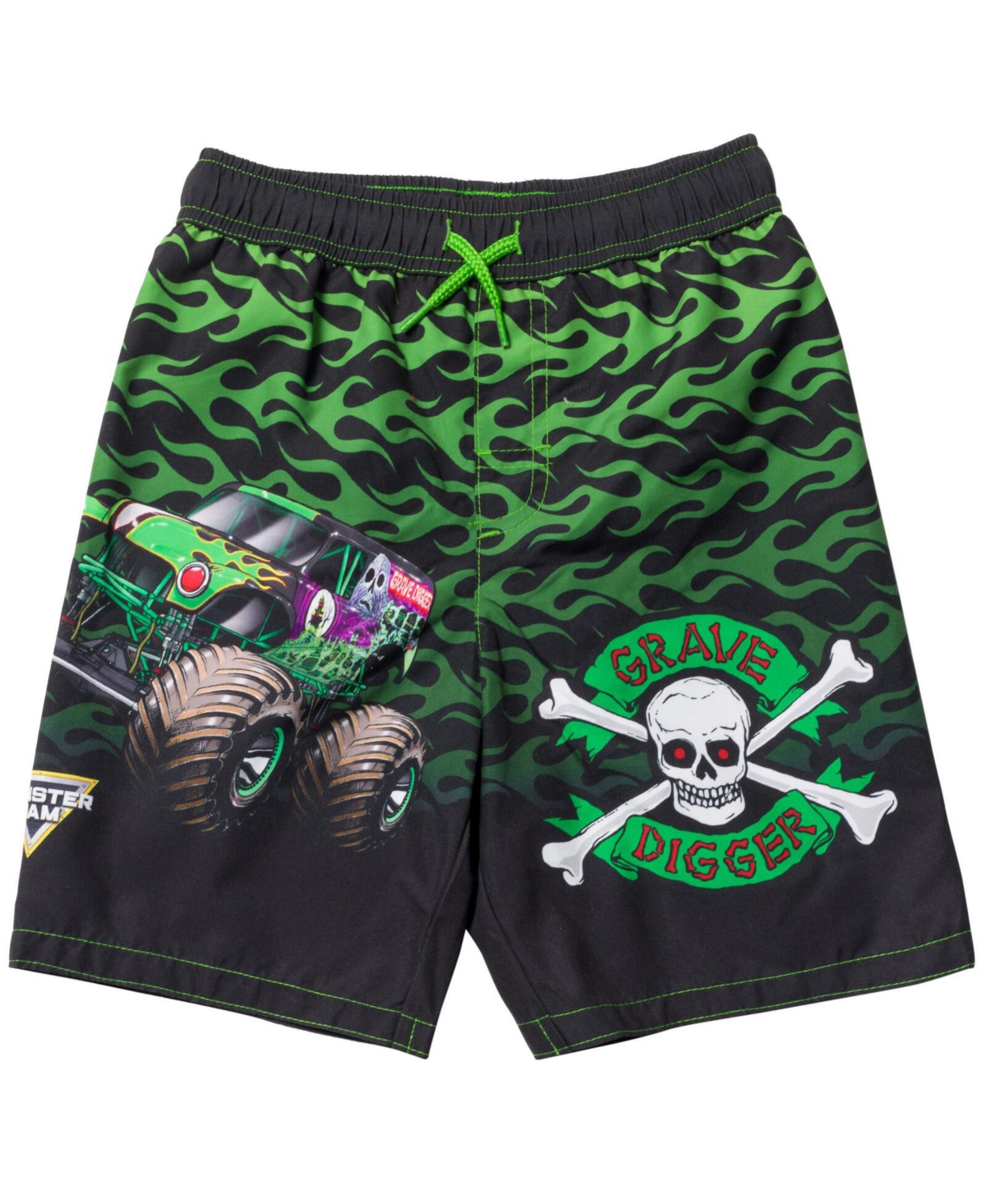Click here for Monster Jam Boys Swim Trunks Bathing Suit - Black prices