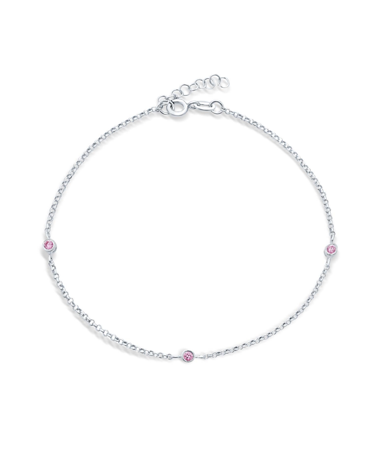 Click here for Bling Jewelry Pink Bead Chain Anklet Ankle Bracele... prices