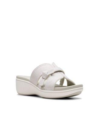 Clarks Cloudsteppers Breeze Rae Mia Slip-On Flat Sandals - Macy's