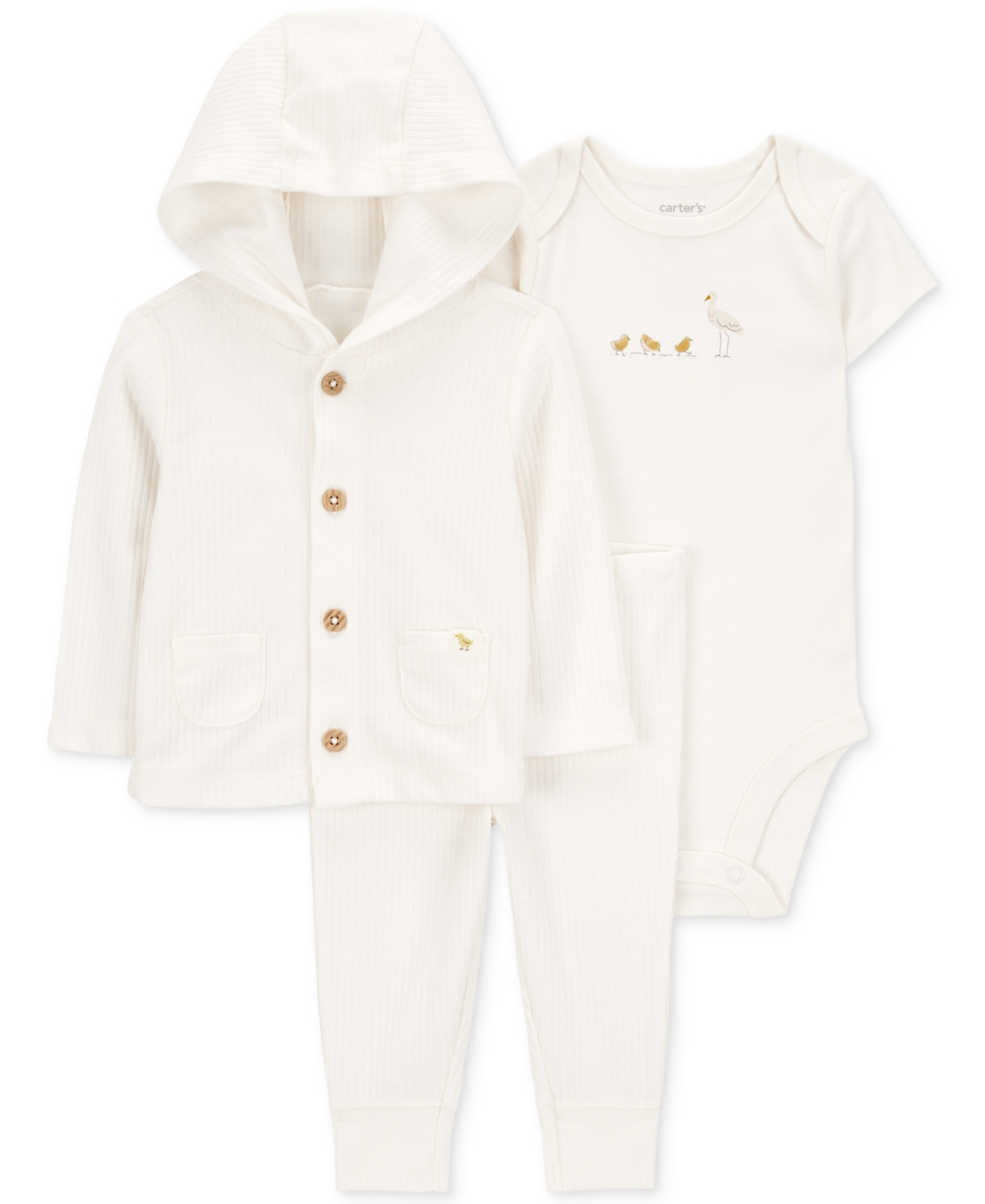 Click here for Carters Baby Chick Little Hooded Cardigan  Bodysui... prices