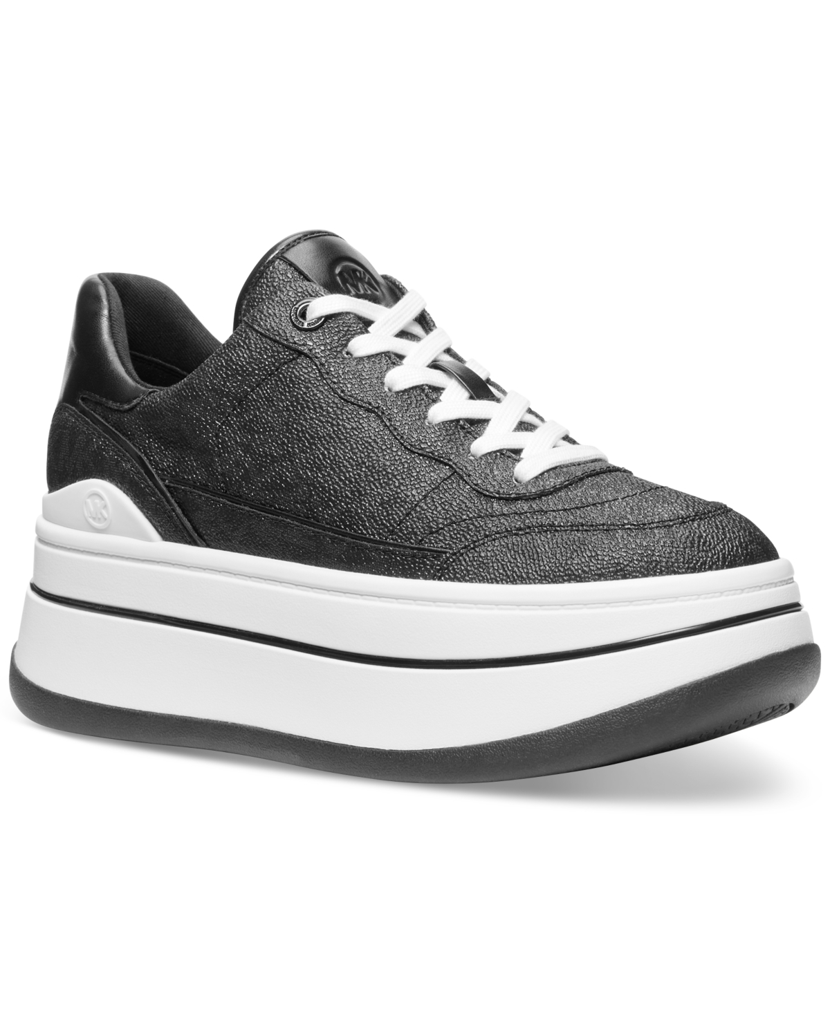 Michael Michael Kors Womens Hayes Lace-Up Sneakers - Black