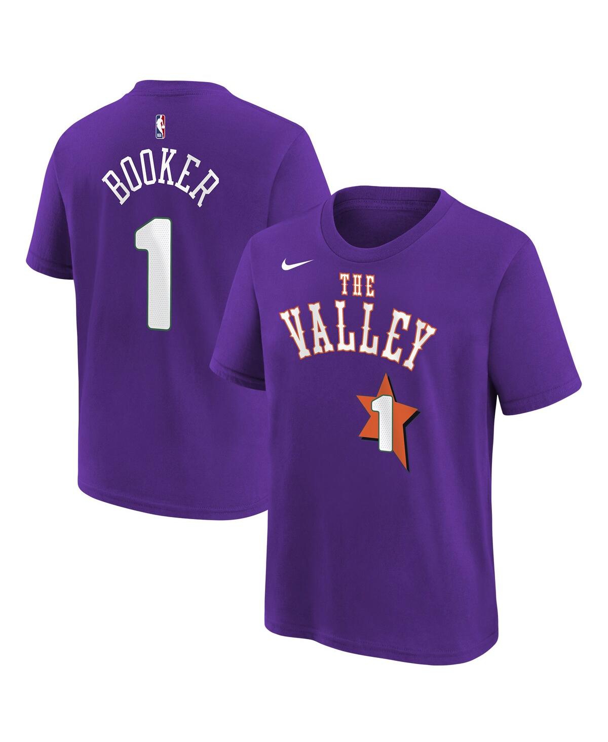 Click here for Nike Big Boys and Girls Devin Booker Purple Phoeni... prices