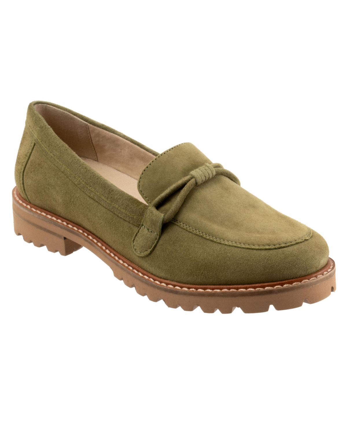 Click here for Trotters Fiora Flat - Olive suede prices