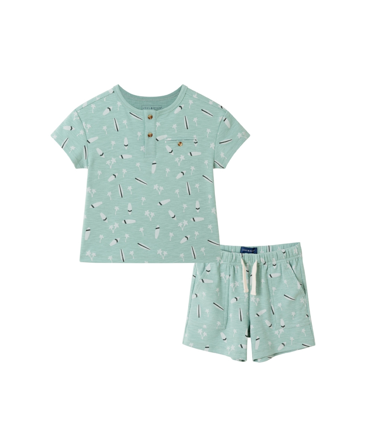 Click here for Andy & Evan Toddler Boys Toddler/Child Washed Surf... prices