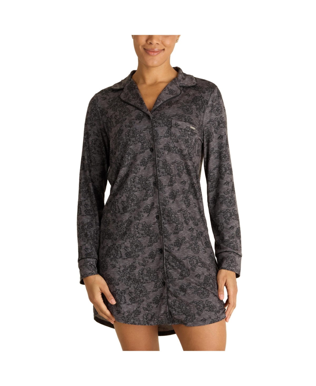 Click here for Tahari Womens Long Sleeve Button Up Notch Collar N... prices