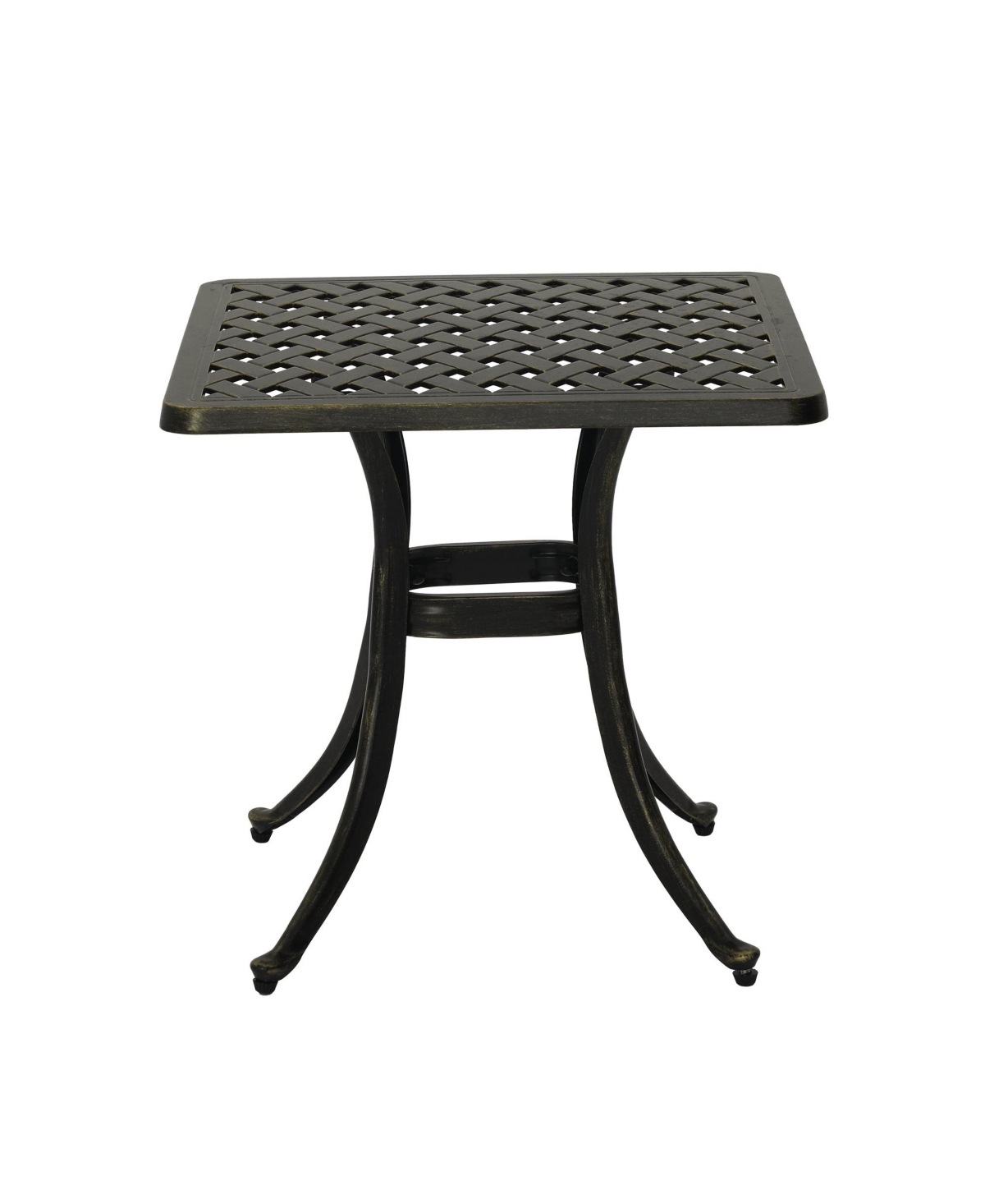 Click here for Mondawe Outdoor Cast Aluminum Square Dining Table... prices