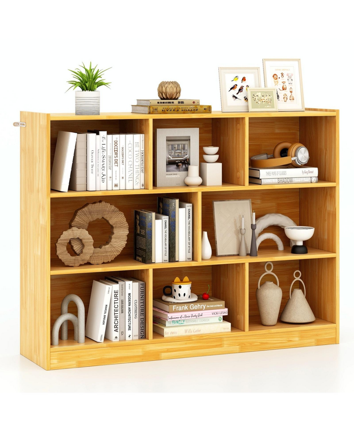 Click here for 3-Tier Open Bookcase 8-Cube Floor Standing Storage... prices