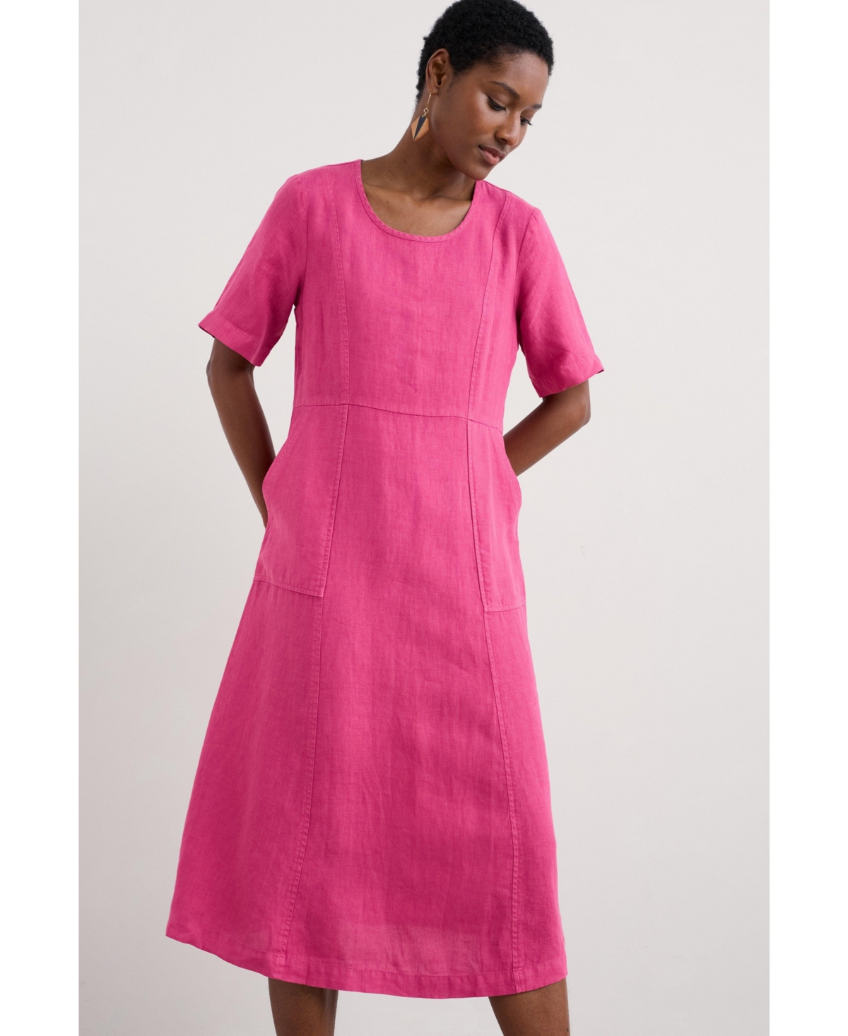 Click here for Seasalt Cornwall Womens Grass Wave Dress - Tulip prices