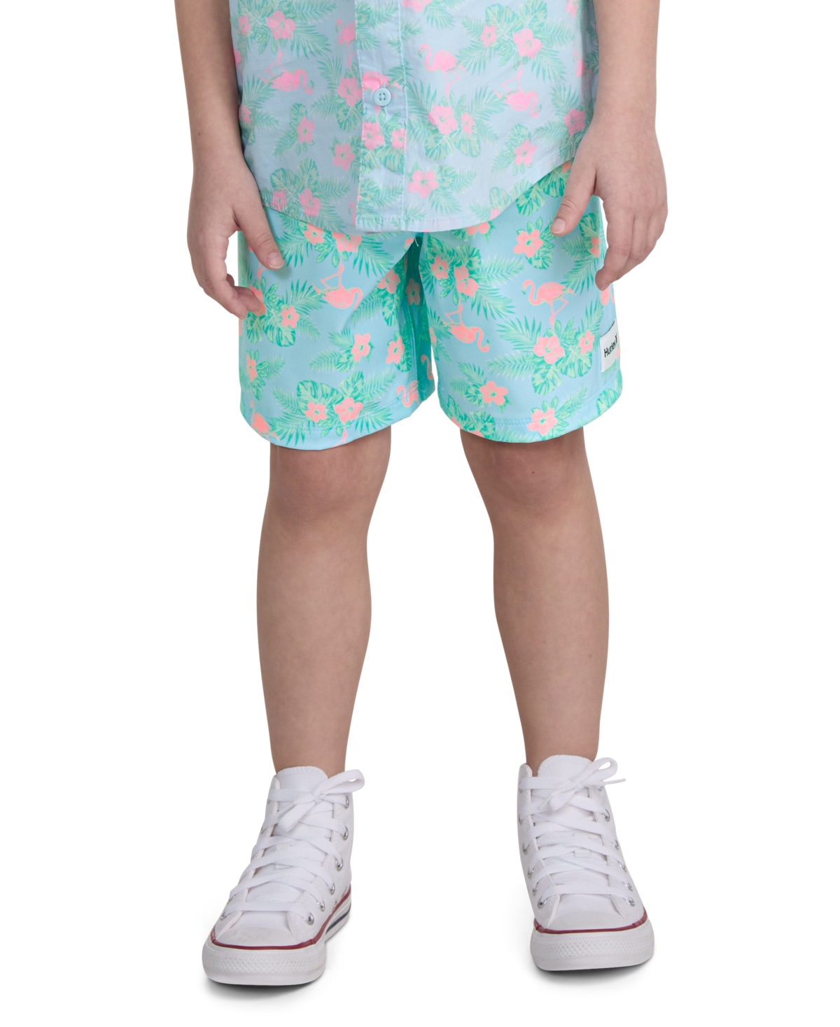 Click here for Hurley Big Boys Flamingo Printed Pull-On Swim Shor... prices