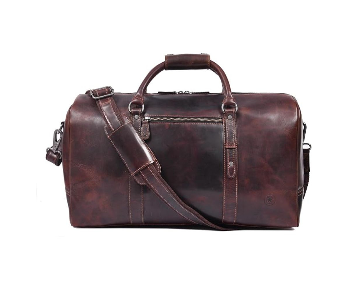 Click here for 20 Inch Velour Leather Duffle Bag prices
