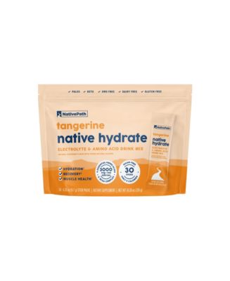NativePath Native Hydrate Stick Packs, Sugar Free Electrolytes Powder ...
