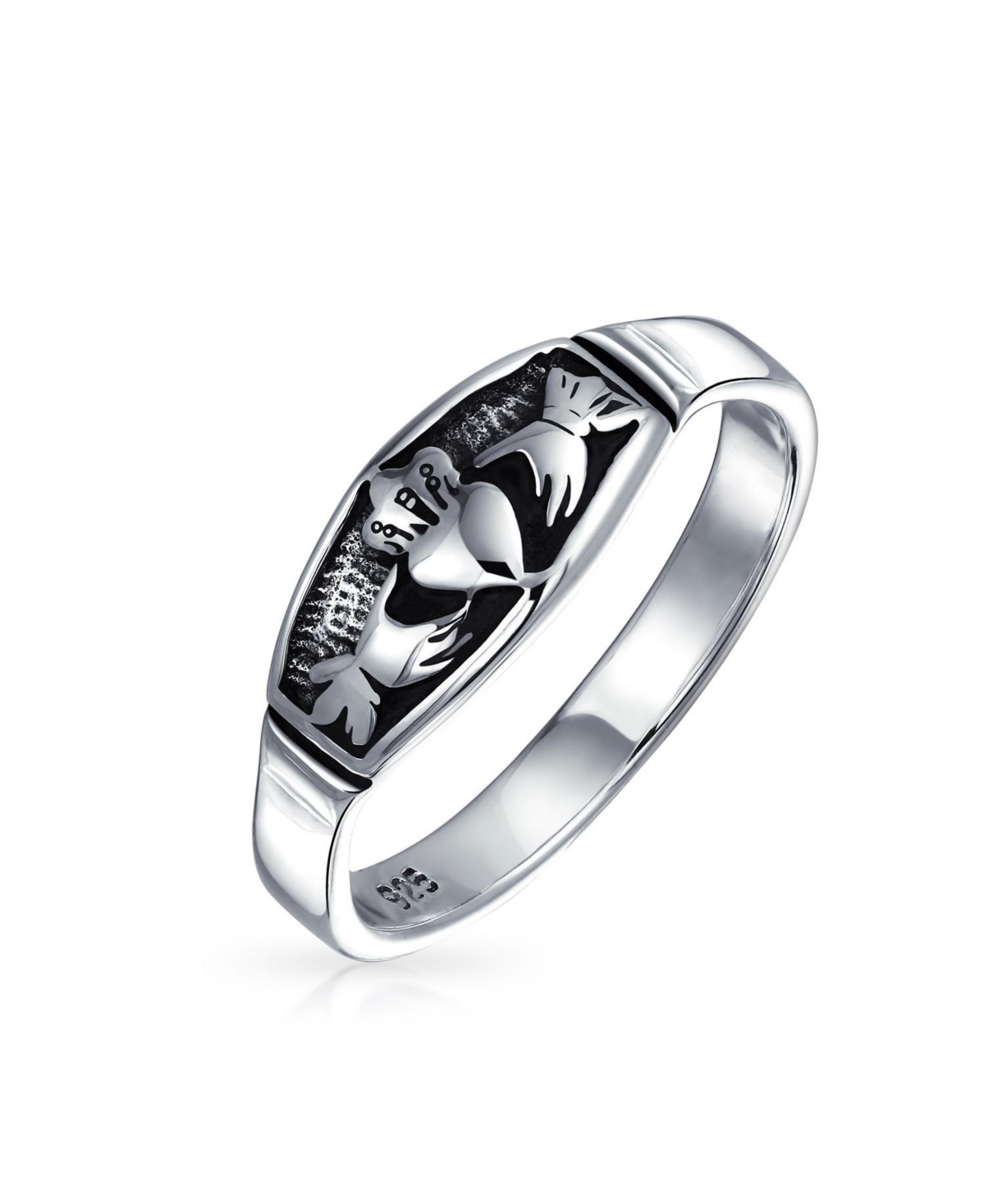 Click here for Bling Jewelry Bff Celtic Irish Claddagh Band Silve... prices