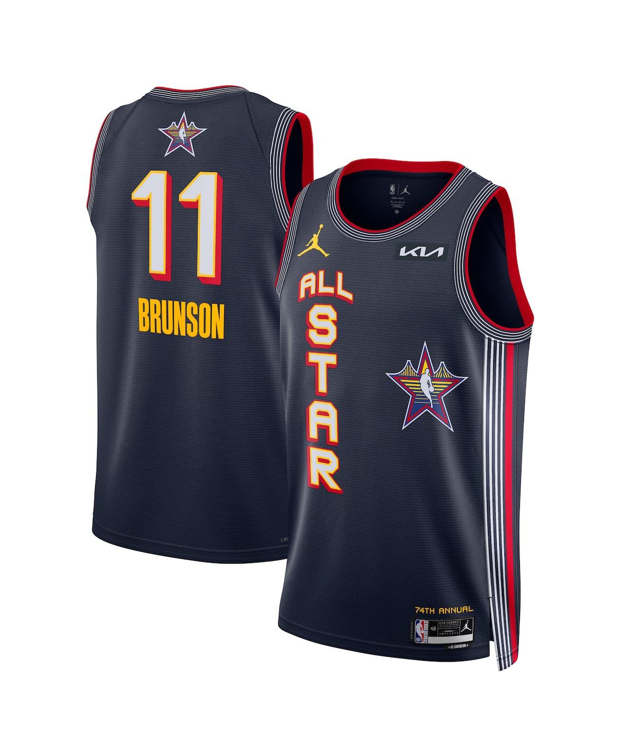 Click here for Nike Mens and Womens Jalen Brunson Navy 2025 Nba A... prices
