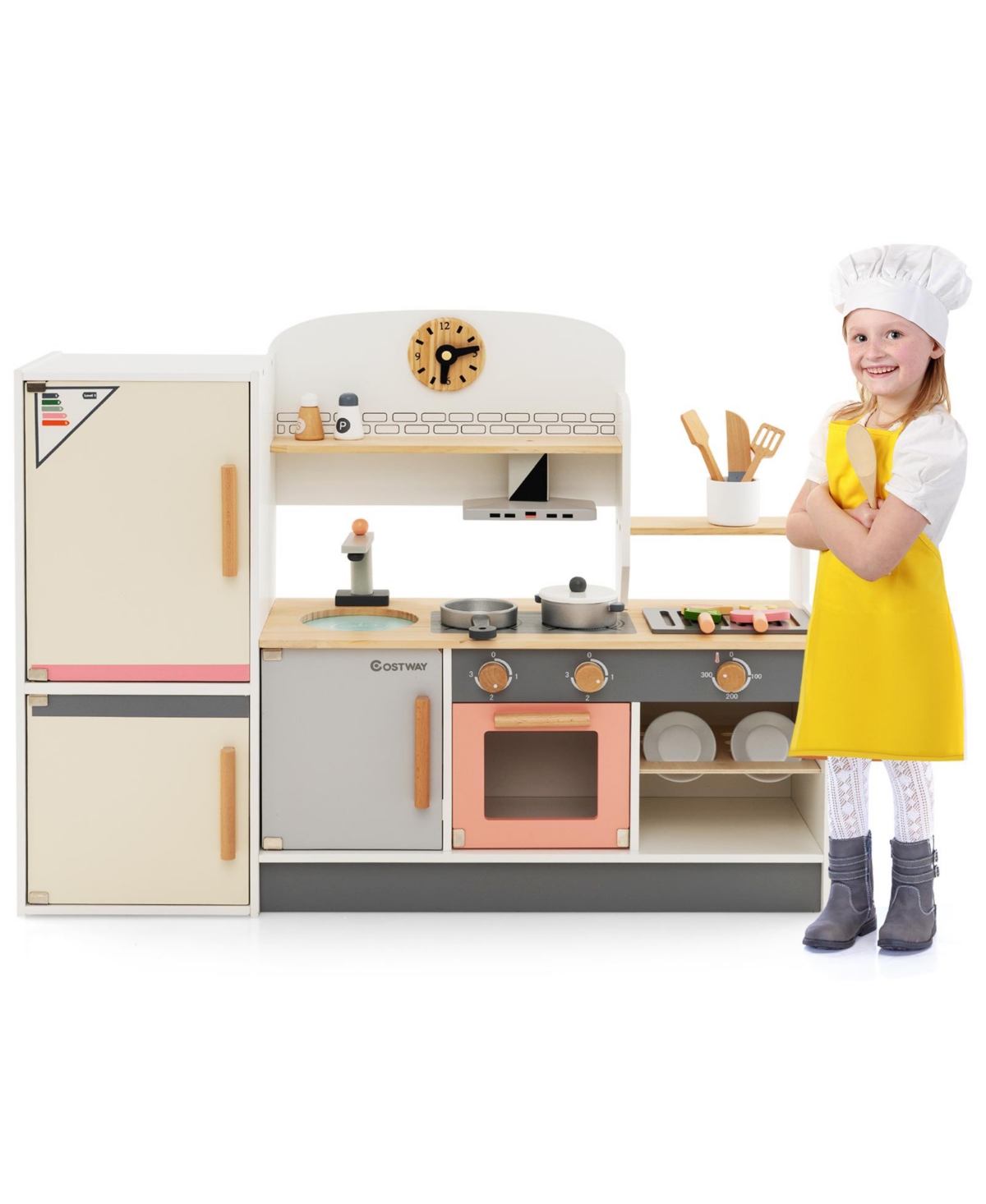 Click here for Kids Play Kitchen Set with Realistic Range Hood an... prices