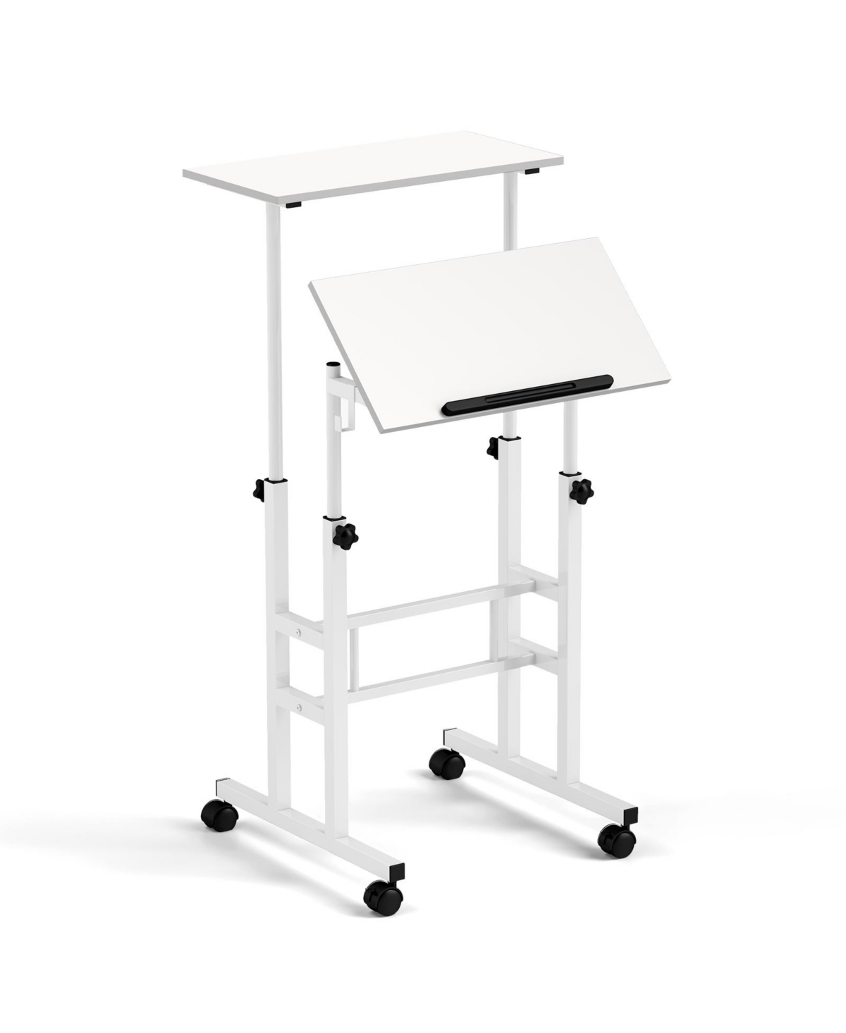 Click here for Mobile Standing Desk Height-Adjustable Laptop Cart... prices