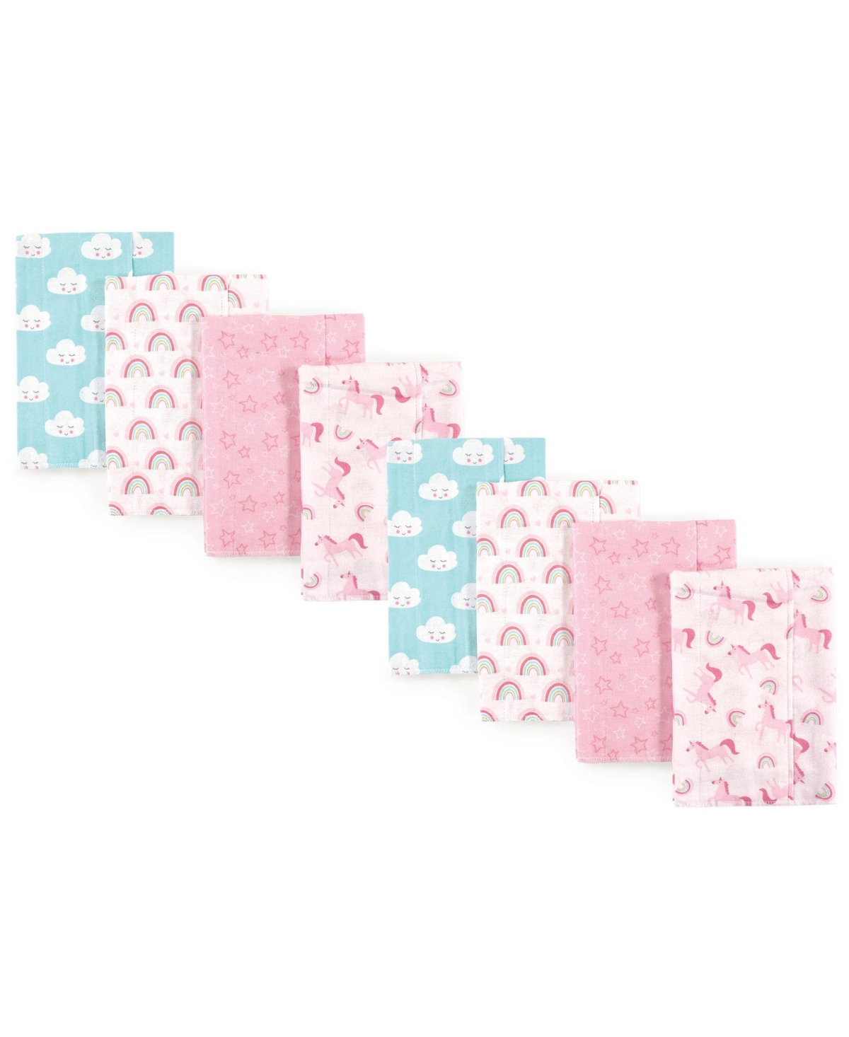 Click here for Luvable Friends Girls Durable Flannel Fabric Burp... prices