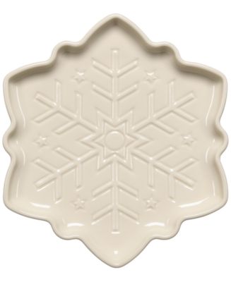 Fiesta Linen Snowflake-Shaped Plate, Exclusively at Macy's - Macy's