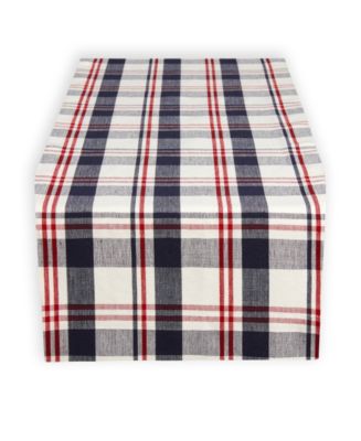 Tableau Sawyer Plaid Table Runner, 72" x 14" - Macy's