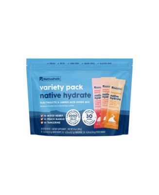 NativePath Native Hydrate Stick Packs with Electrolytes and Amino Acids ...