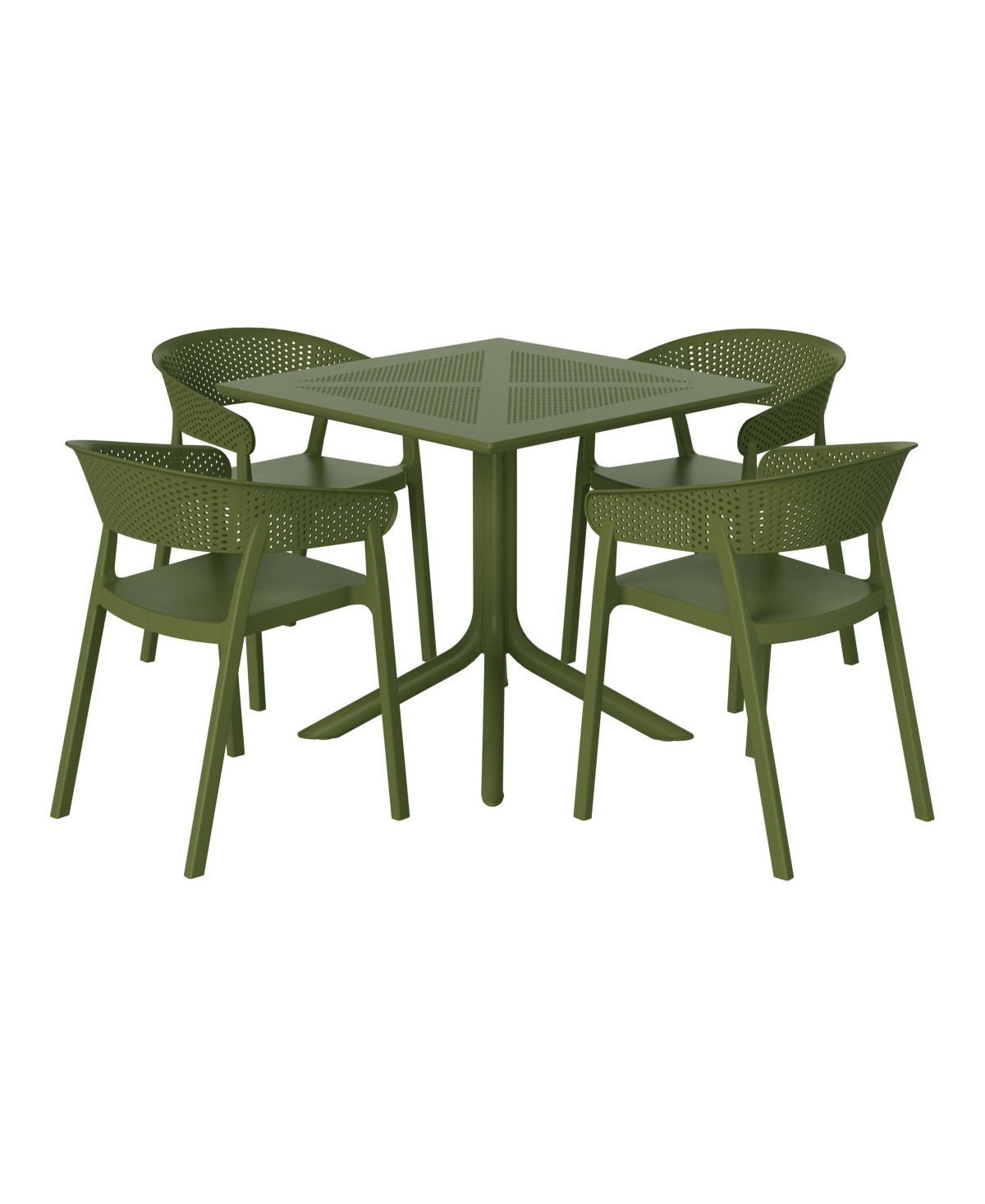 Click here for 5-Piece Modern Patio Square Dining Table Set with... prices